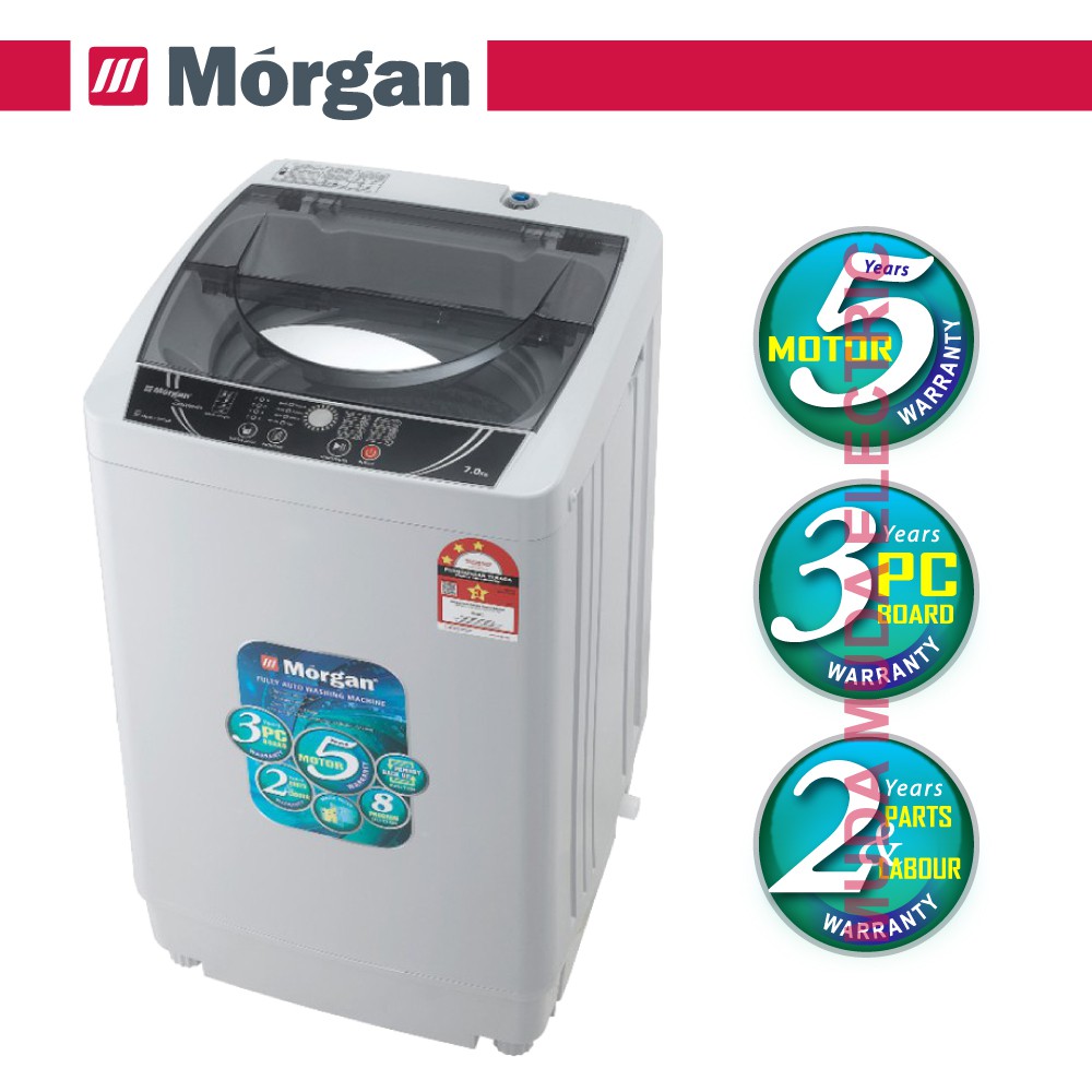 Morgan 7kg Top Load Fully Auto Washing Machine Washer MWM-7 ZIRCON ...