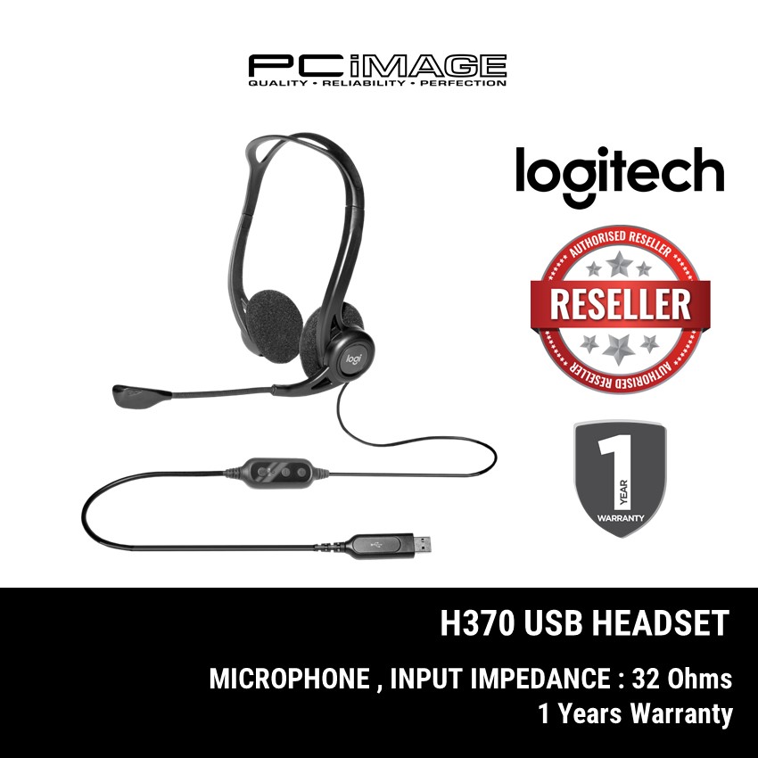 Logitech H370 USB Computer Headset 981-000710 | Shopee Malaysia