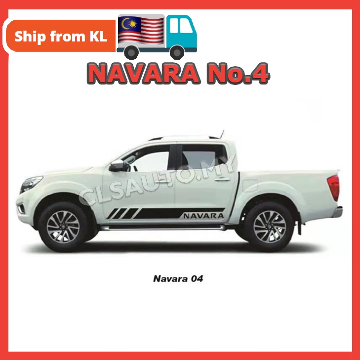 NISSAN NAVARA Sticker Body Side Lining (10 Designs) - 4X4, VGS TURBO ...
