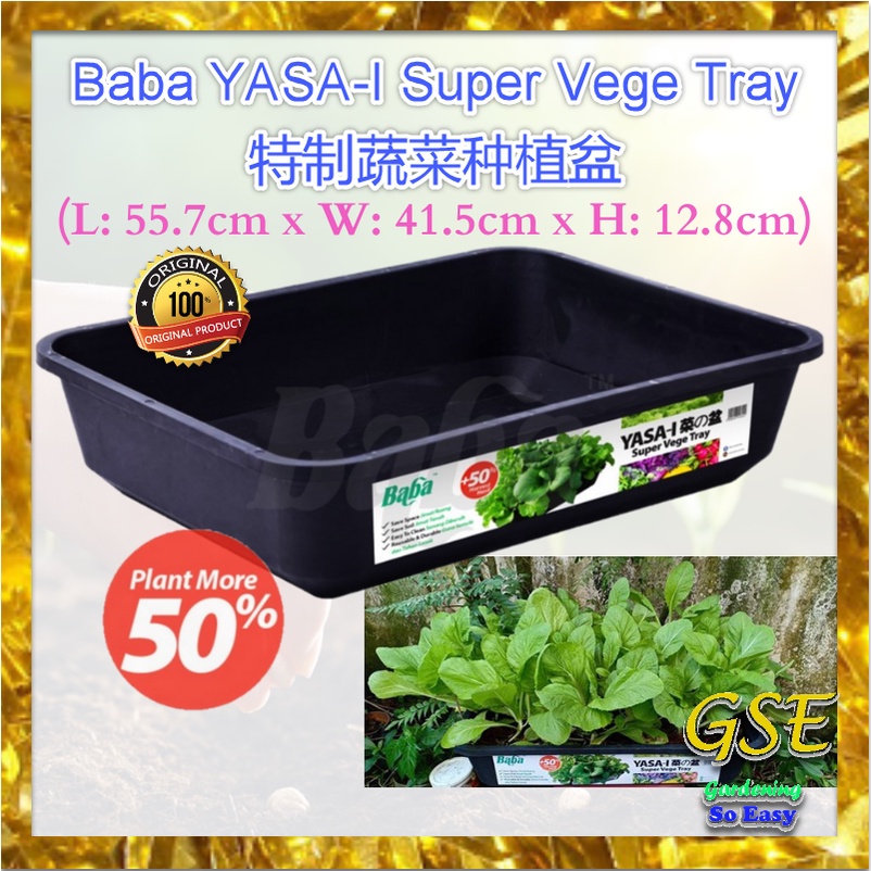 BABA YASA-I SUPER VEGE TRAY - For Balcony and Home Vegetable Planting ...