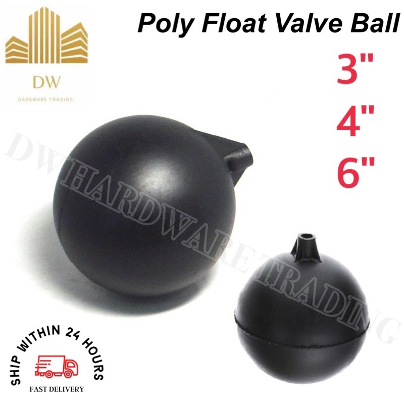 🔥Ready Stock🔥Poly Float Valve Ball (3"/4"/6")Black | Shopee Malaysia