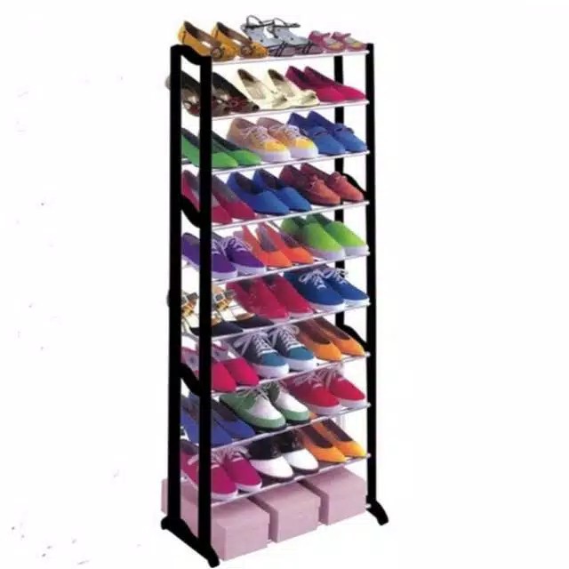 Shoe RACK 10 Levels / amazing SHOE RACK / 1300grm amazing White SHOE ...