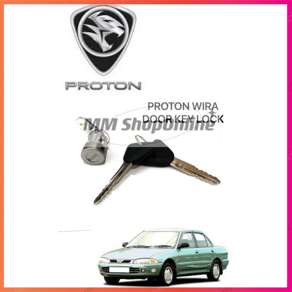 Proton Wira Sedan Side Door Key Lock With Key Tepi Pintu Lock | Shopee ...