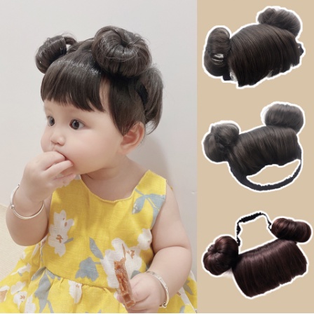 rambut palsu baby baby wig bangs hairband children's hair accessories ...