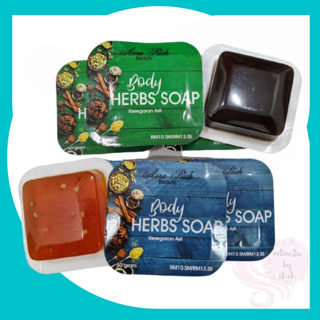 READY STOCK Body Herbs Soap- Sabun Herba Badan- Sabun Mandi- Sabun ...