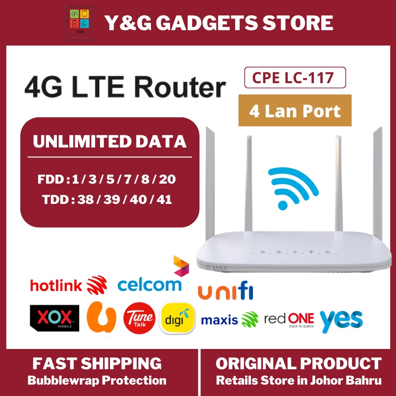 WIFI Modem CPE R311/CAT 4/V12 Unlock Router Modem broadband with SIM ...