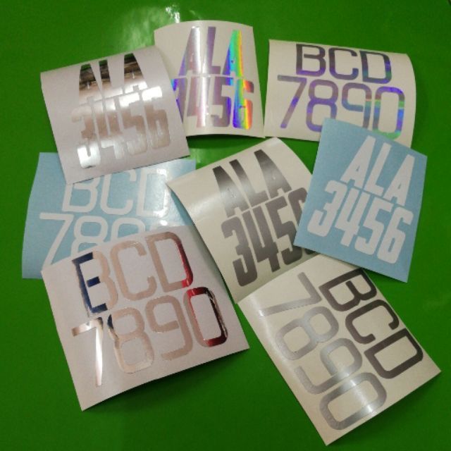 No plate motor sticker depan (sticker cutting) | Shopee Malaysia