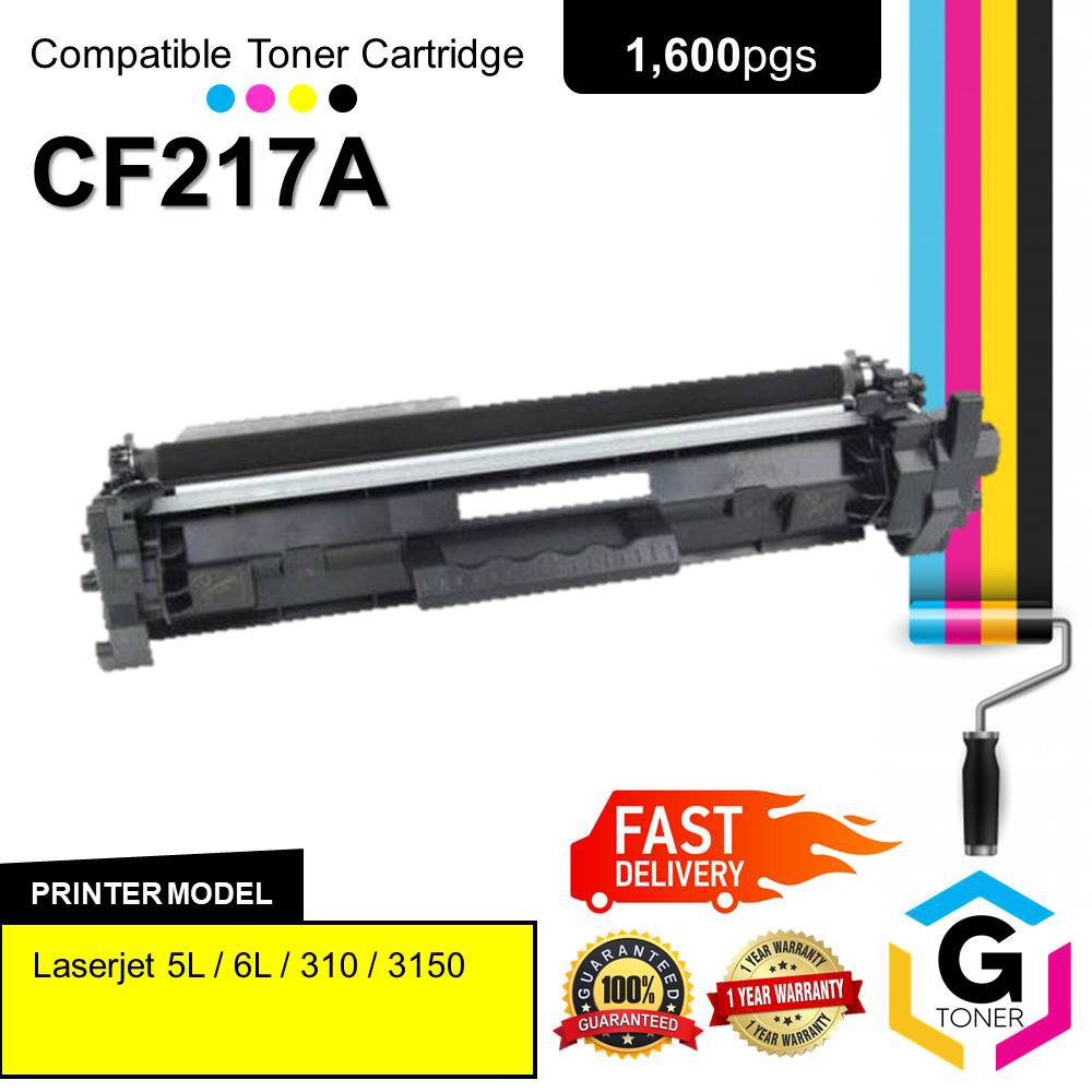 Compatible HP CF217A 17A Black LaserJet Toner Cartridge for LaserJet ...