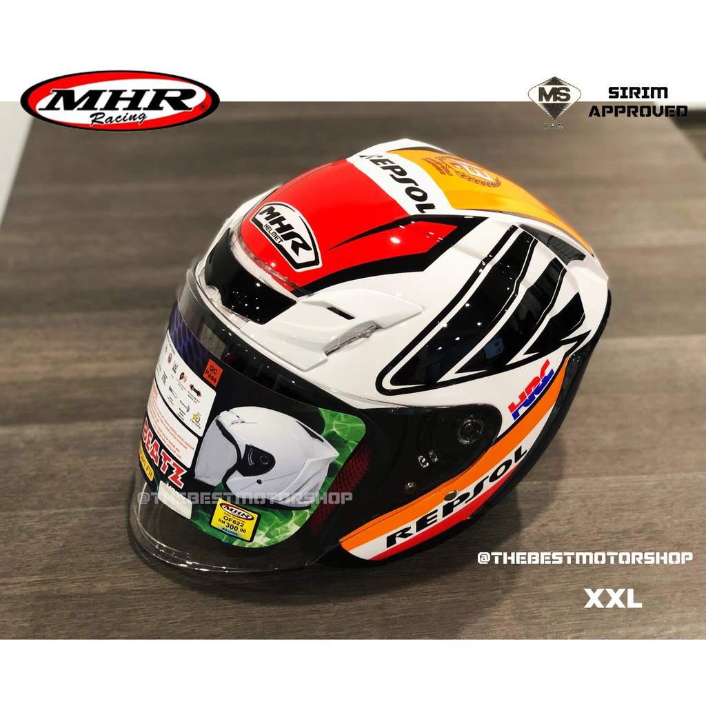 MHR Beatz OF622 World Champion Honda Repsol Helmet MHR HELMET ORIGINAL ...