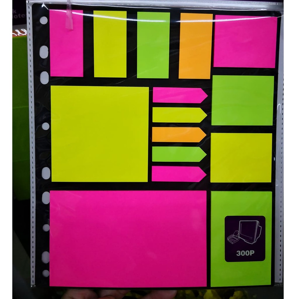 300pcs KREATI Colorful Stick Note (Nota Pelekat Berwarna-warni ...