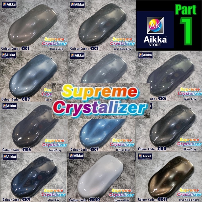 Aikka Supreme Crystalizer Paint Automotive Spray Kereta Cat Automotif 2K | 250ml-1000ml Part 1 ...