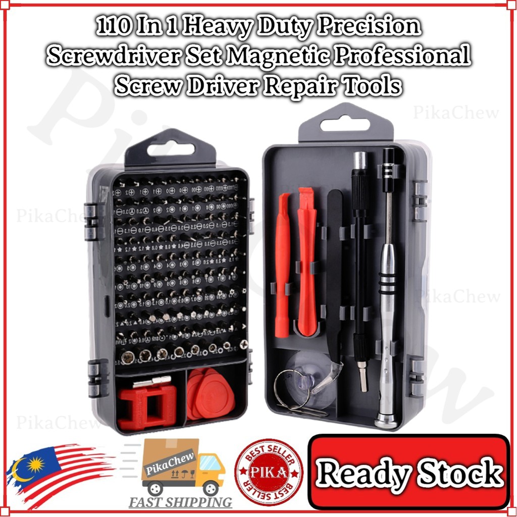110 in 1 Heavy Duty Precision Screwdriver Set Magnetic Professional ...