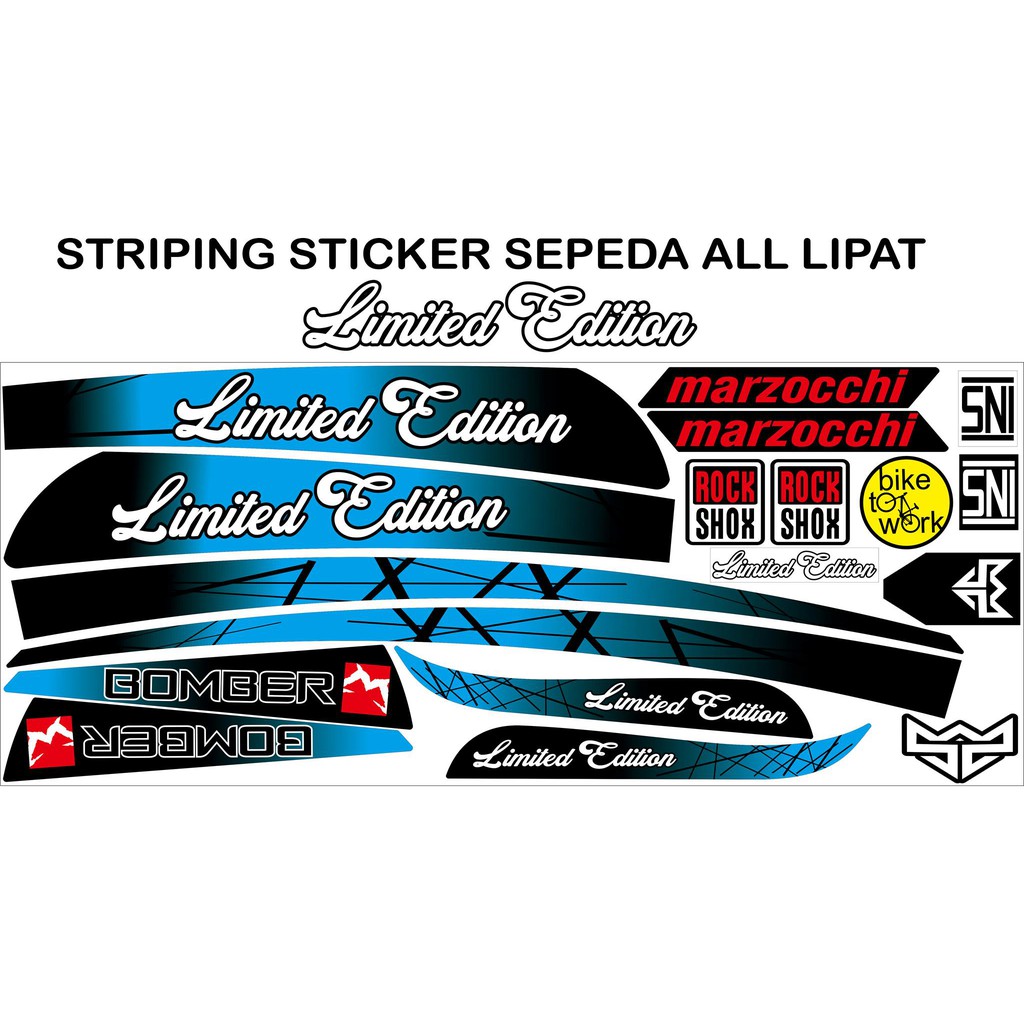 Sticker STILE Folding BIKE DECAL BIKE Bicycle | Shopee Malaysia