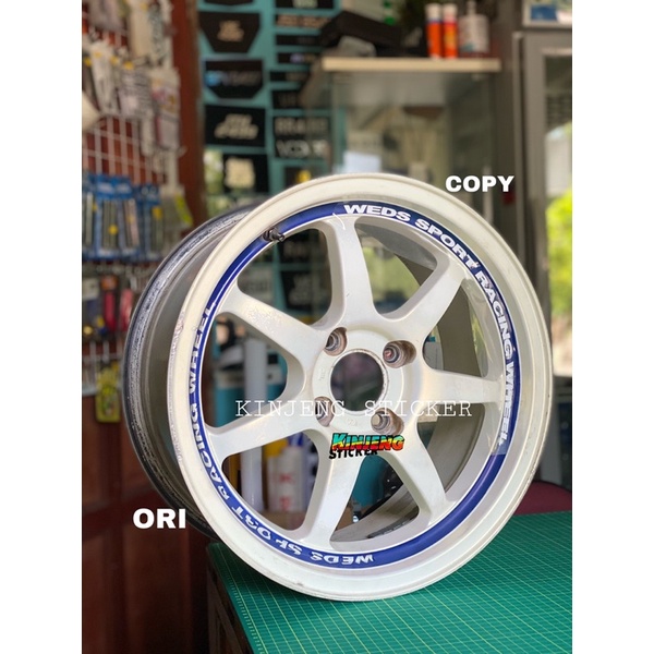 WEDS SPORT RACING WHEEL STICKER cutting | Shopee Malaysia