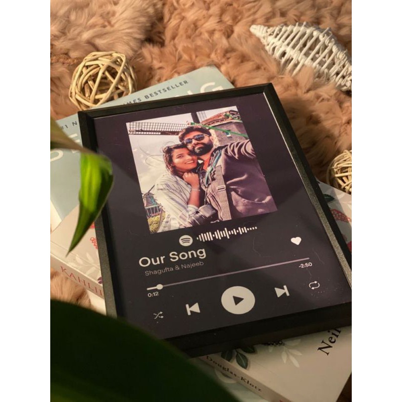 (With Box and Cards) CUSTOMIZED SPOTIFY FRAME | Shopee Malaysia