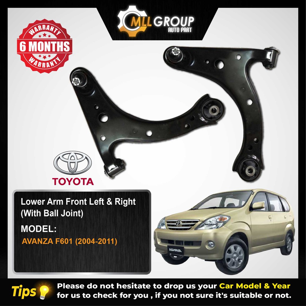 (MLL) TOYOTA AVANZA F601 2004 - 2011 LOWER ARM FRONT LEFT & RIGHT ...