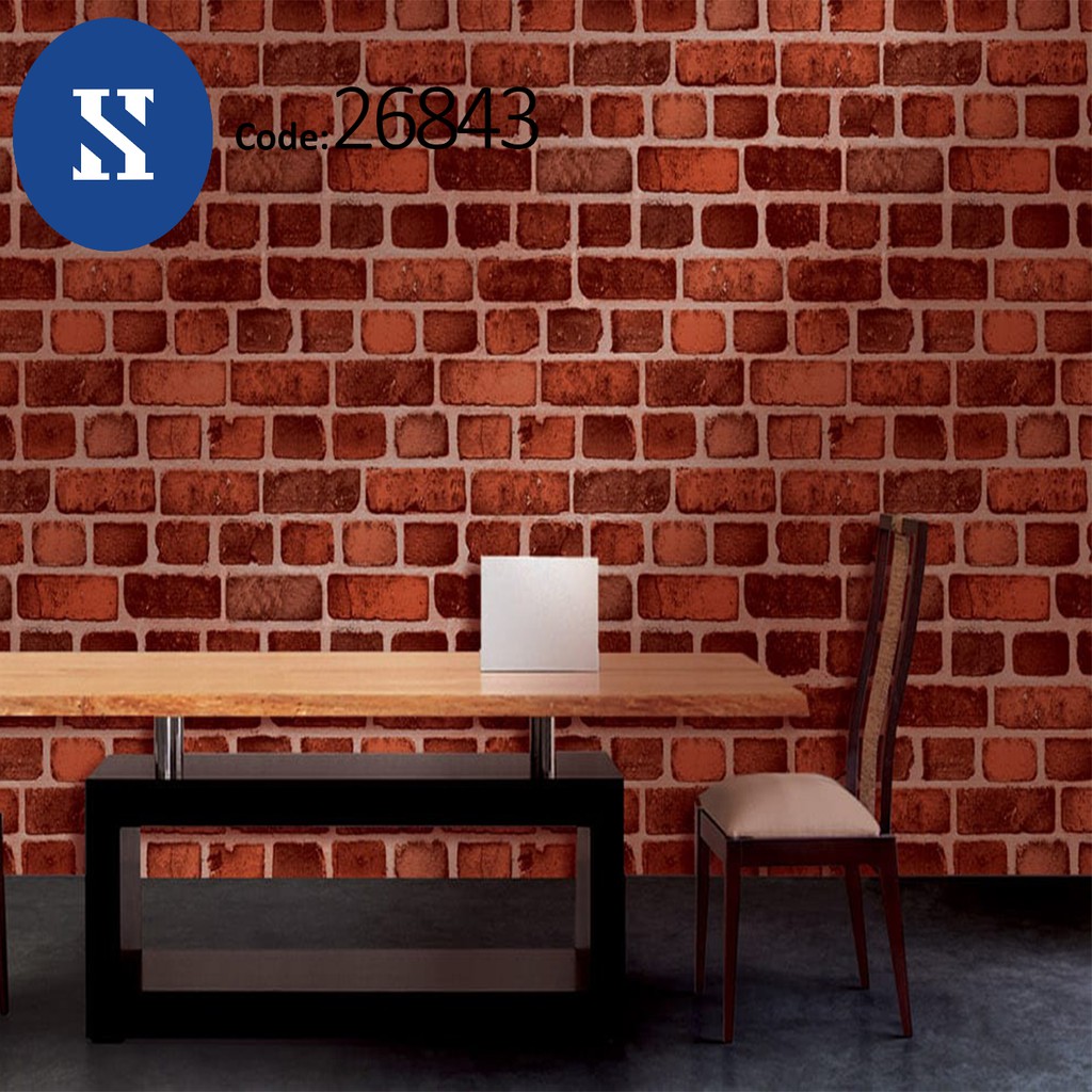 3D brick effect wallpaper high quality Malaysia made koran wallpaper ...