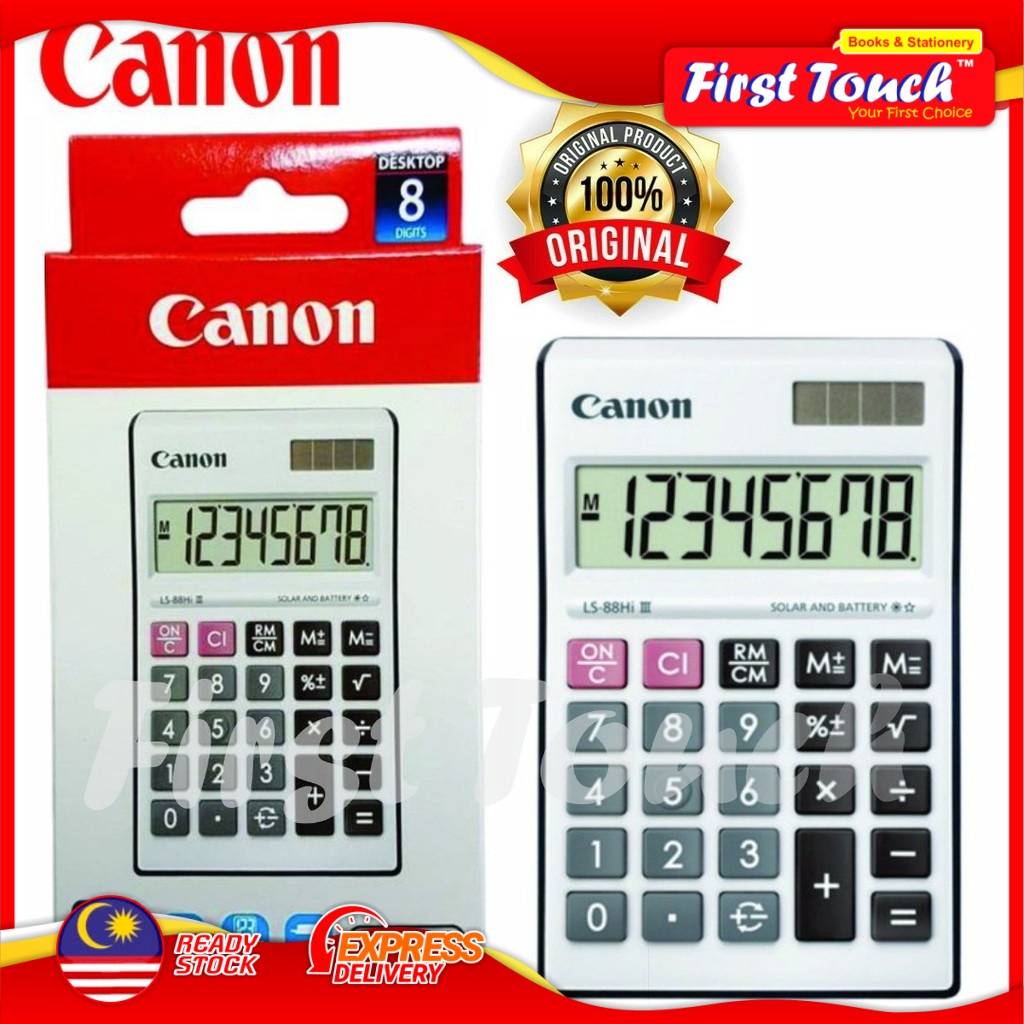 Canon Calculator 8 Digit LS88Hi III | Shopee Malaysia