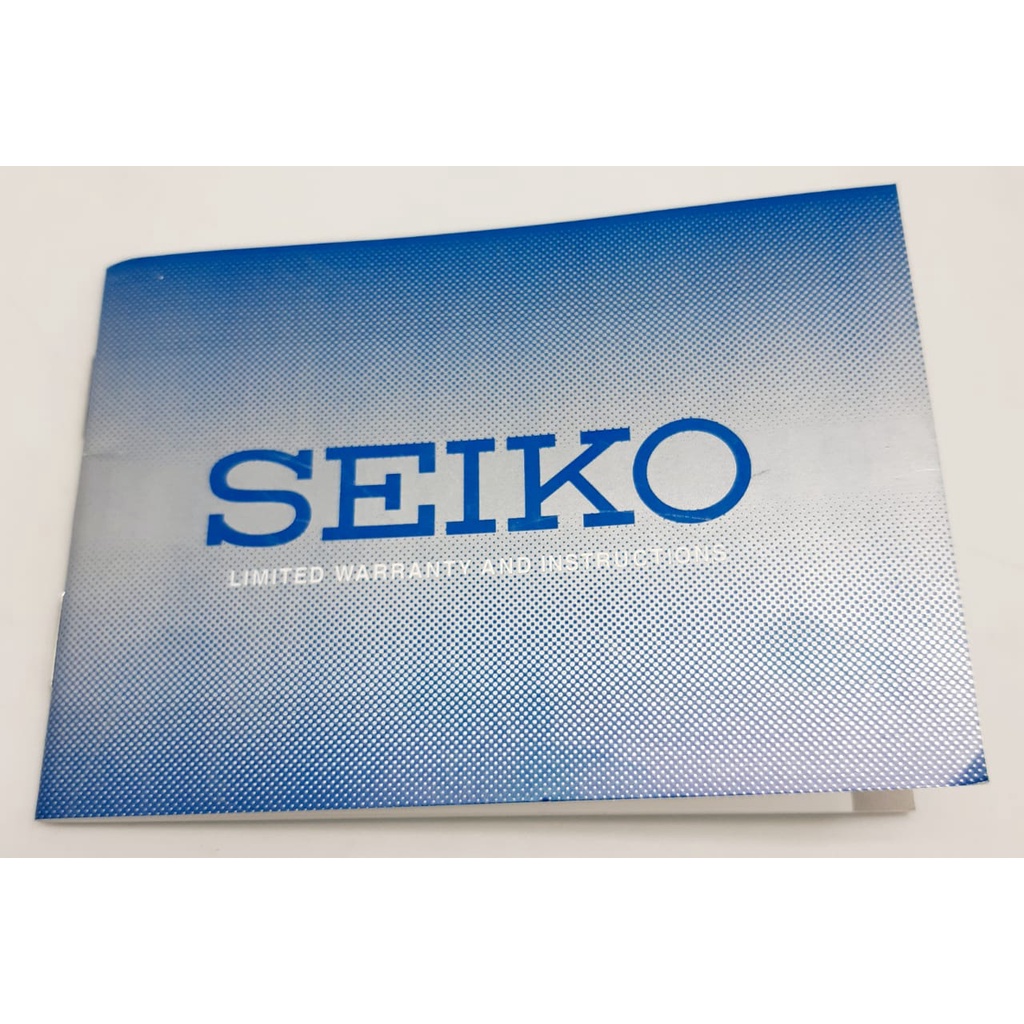 Seiko warranty guarantee booklet READY TO SHIP | Shopee Malaysia