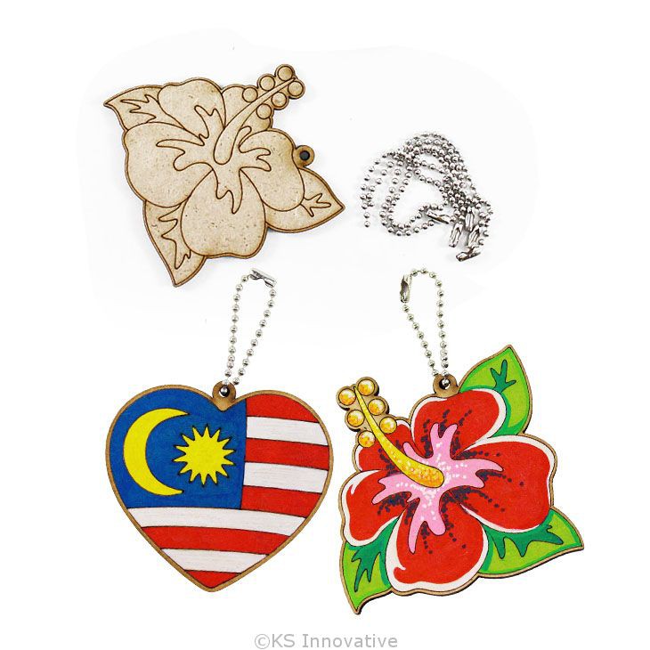 Merdeka Keychain Pack of 5 - National Day with pretty Malaysian flag ...