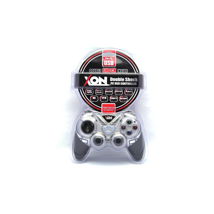 TINYTECH XON DOUBLE SHOCK PC USB GAMEPAD CONTROLLER FOR GAMING | Shopee ...