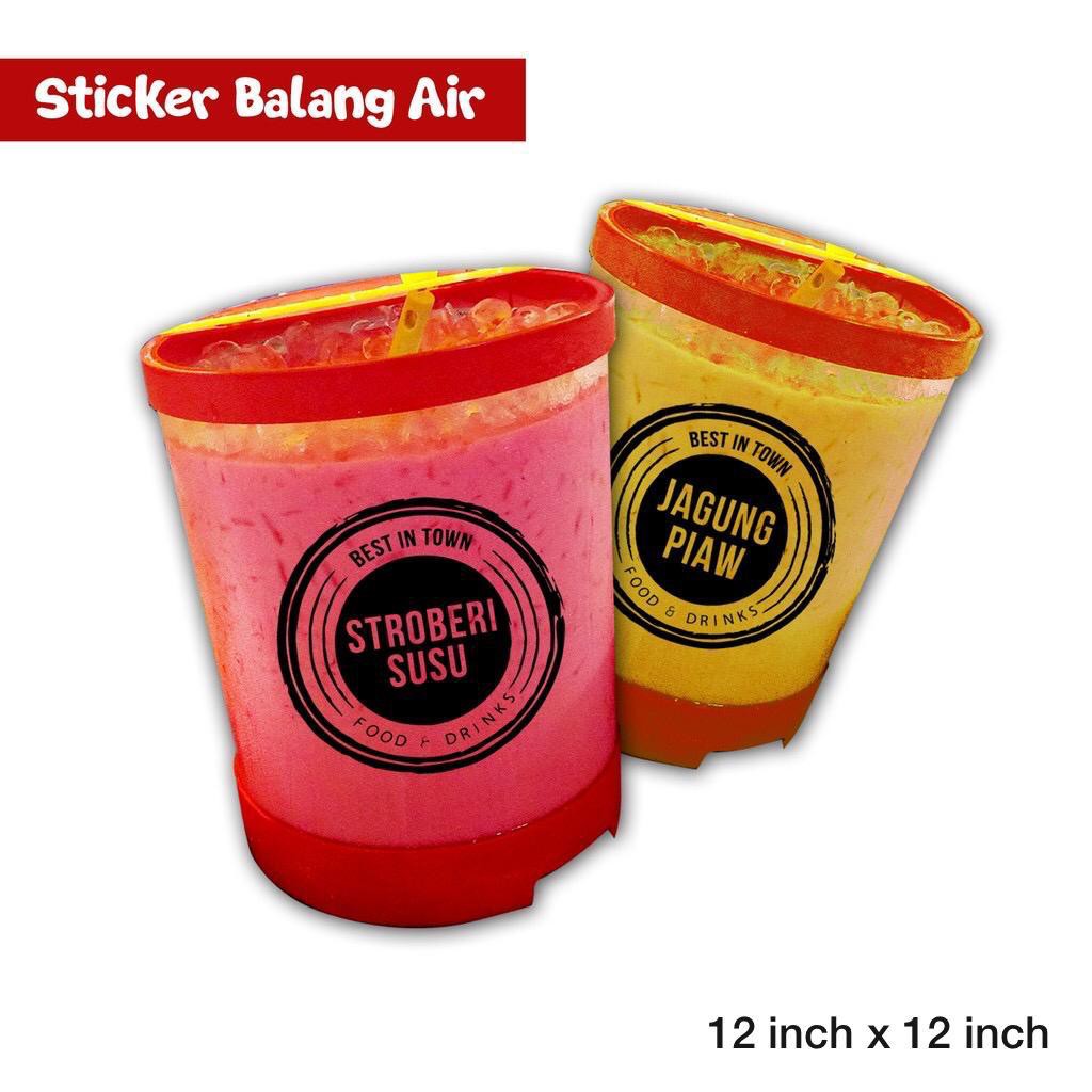 Sticker BALANG AIR / Kalis Air / Transparent Sticker @ White Sticker ...