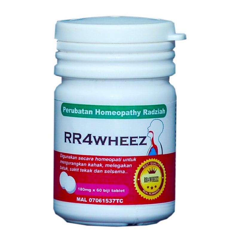 RR4WHEEZ, UBAT MELEGAKAN BATUK DAN SESAK NAFAS PRODUK HOMEOPATHY 60 ...