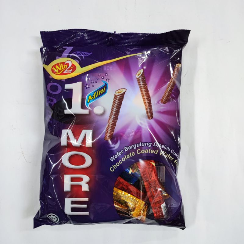 Winwin Mini 1More Wafer Roll with Chocolate coated 300g | Shopee Malaysia