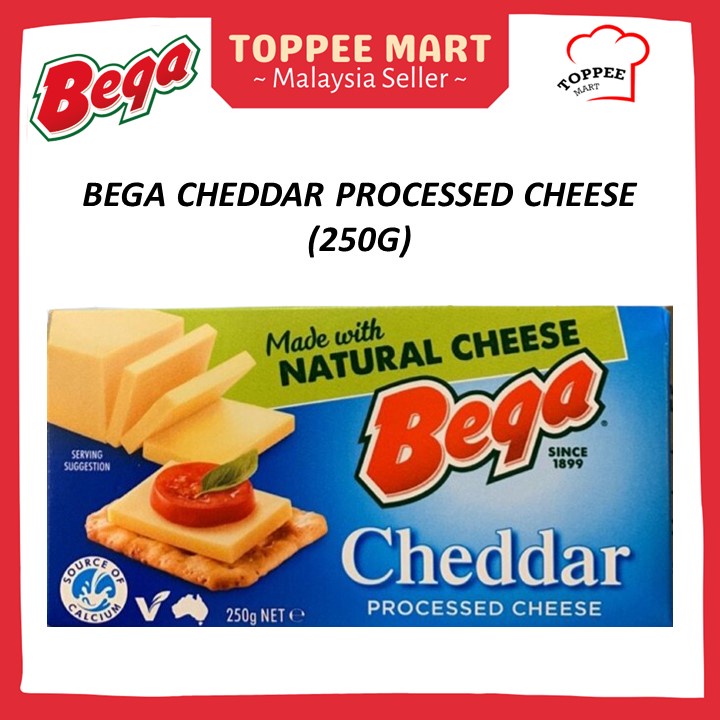 BEGA Cheddar Cheese 250g Keju Cheddar Processed Cheddar Cheese ...