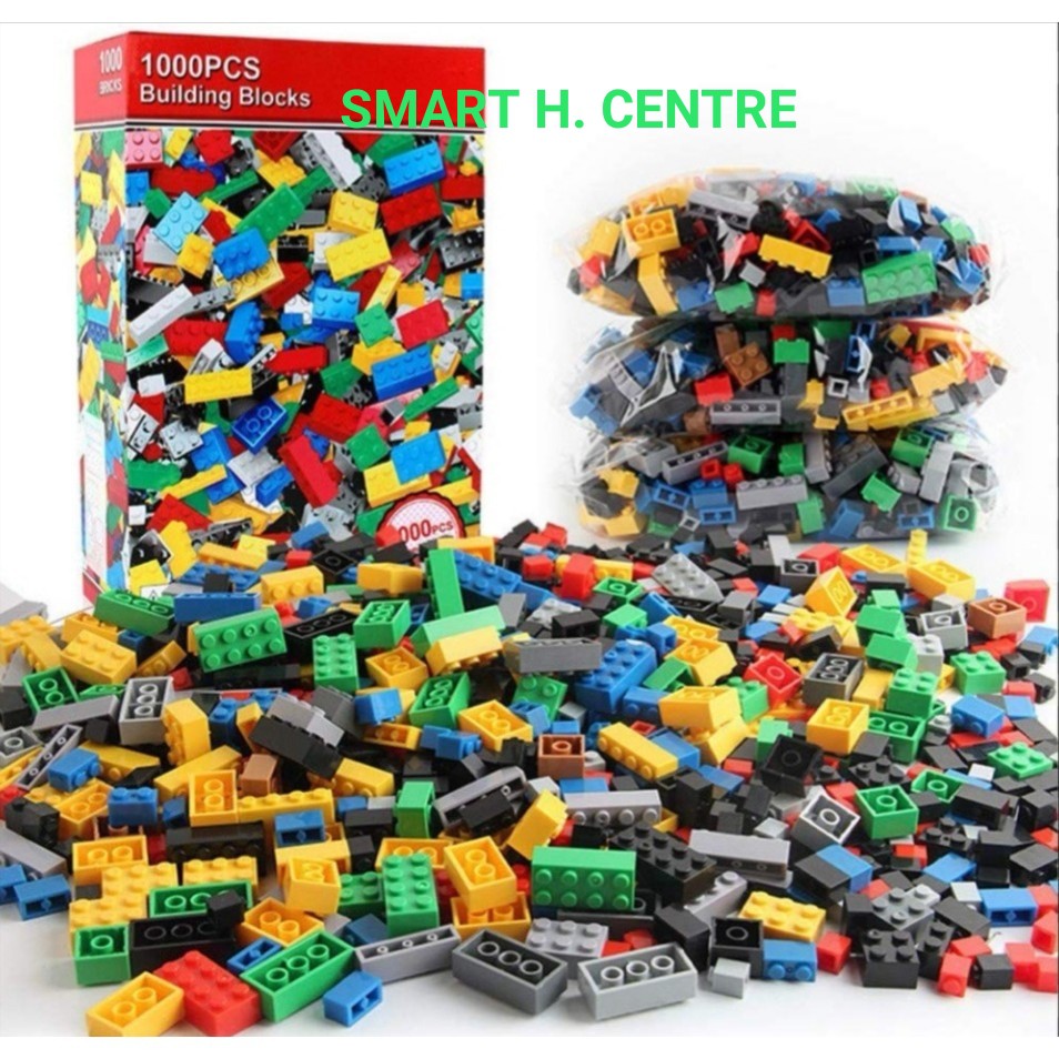 (LOCAL) 1000 PCS Mix Building Blocks Lego Compatible Bricks Block Kids ...