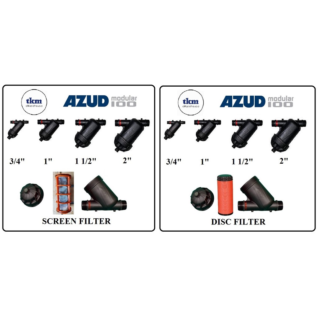 [BRAND AZUD] Azud Modular 100 Manual Disc Screen Water Filter Inlet ...