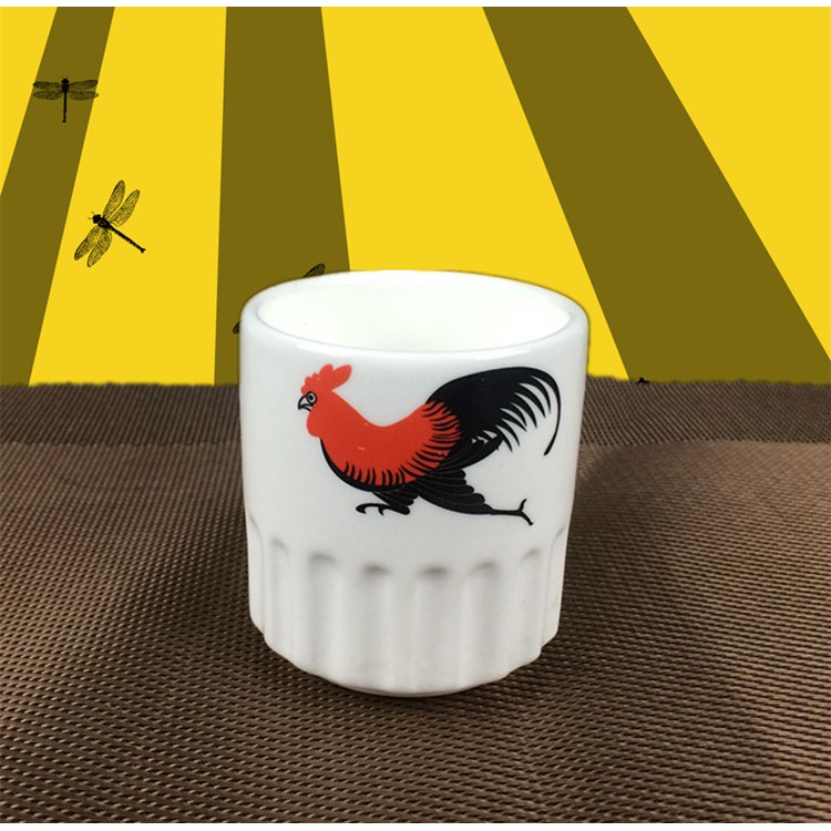 Rooster ceramic pattern teh cup (公鸡陶瓷图案茶杯）公鸡茶杯 鸡公茶杯 | Shopee Malaysia