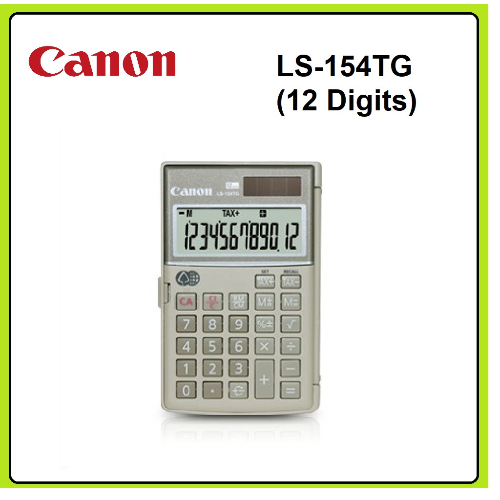 Canon Handheld Recycled Calculator LS-154TG (12 Digits) | Shopee Malaysia