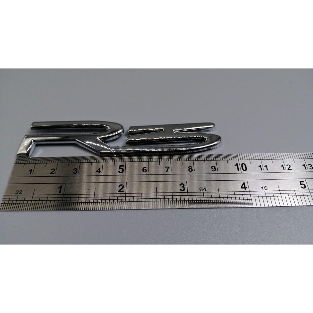 R3 LOGO CHROME EMBLEM MITSUBISHI PROTON WIRA MIVEC UNIVERSAL | Shopee ...