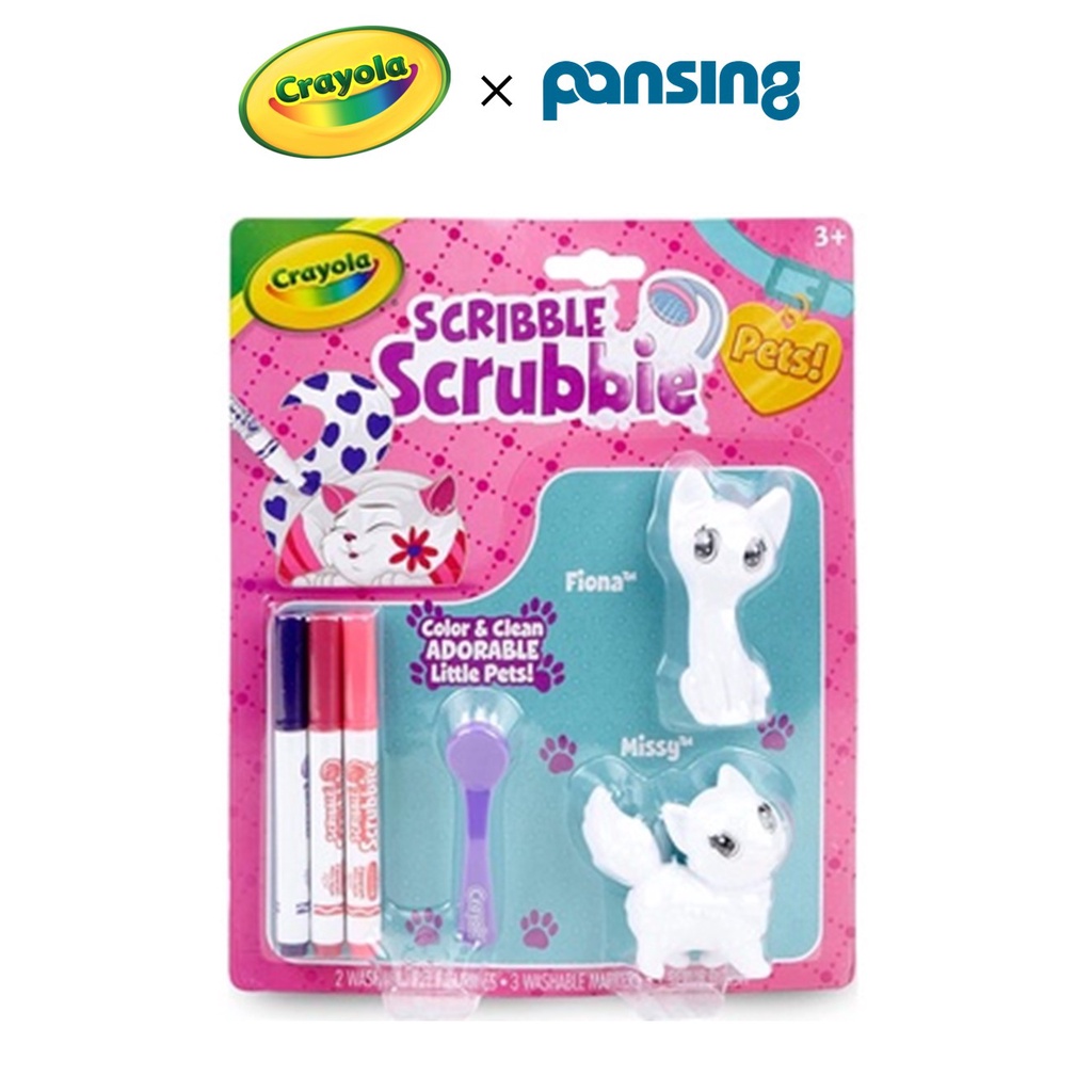 Crayola Scribble Scrubbie Pets- Cats (Fiona & Missy) | Shopee Malaysia