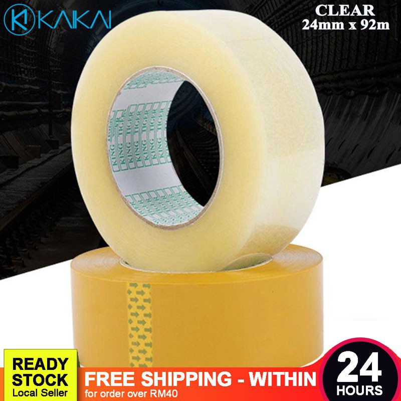 🔥PROMO🔥 High Quality Yellow Transparent 48mm x 100m Adhesive Cellophane ...