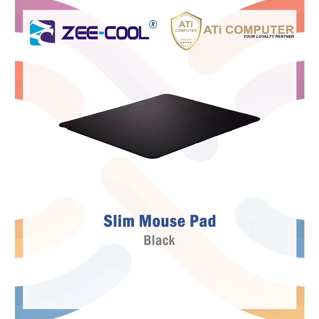 Zee-Cool Mouse Pad (Black) Ultra Slim | Shopee Malaysia