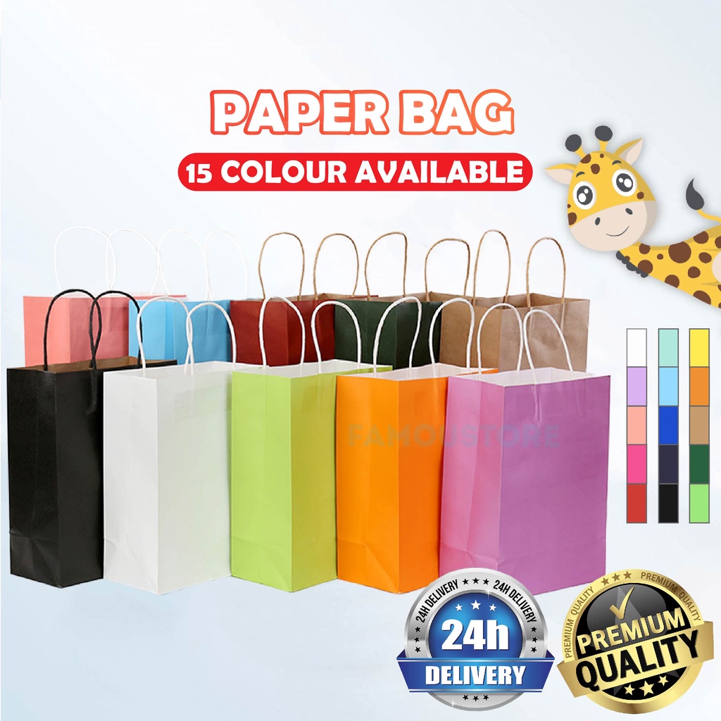 Kraft Paper Bag Murah Doorgift Bag Wedding Shopping Bag Gift Bag Beg ...