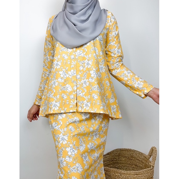 Fatima 60 Yellow Floral New Shopee Malaysia