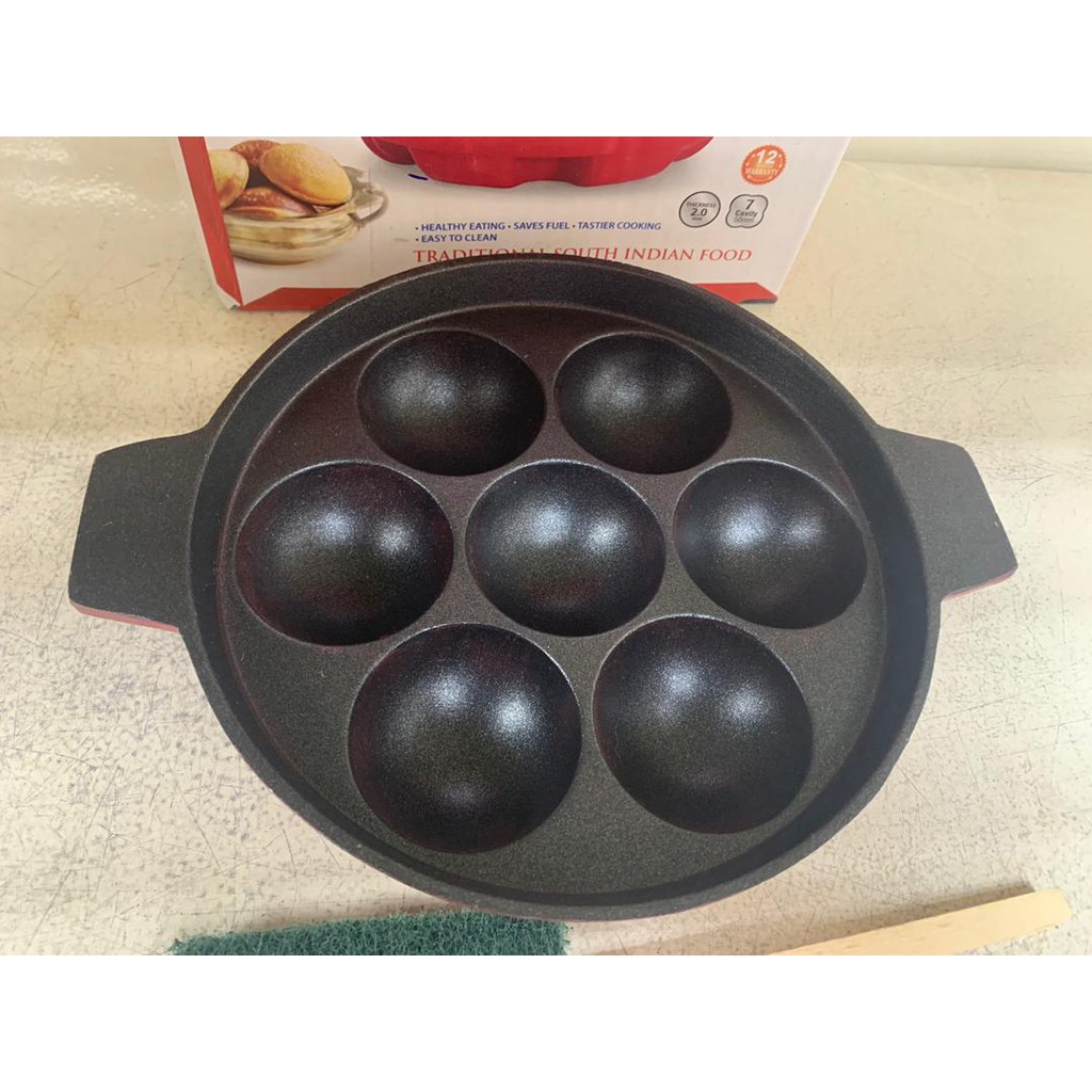 VISALAM NONSTICK PANIYARAM PAN TAKOYAKI PAN ( 7 Holes/ kuli )(LIGHT ...