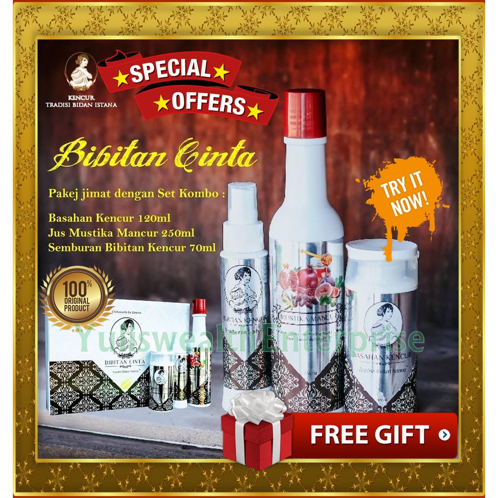 SET COMBO BIBITAN CINTA TRADISI BIDAN ISTANA WITH FREE GIFT | Shopee ...
