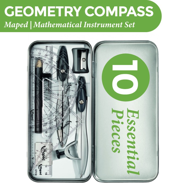 Maped Geometry Compass Set Metal Box | Shopee Malaysia