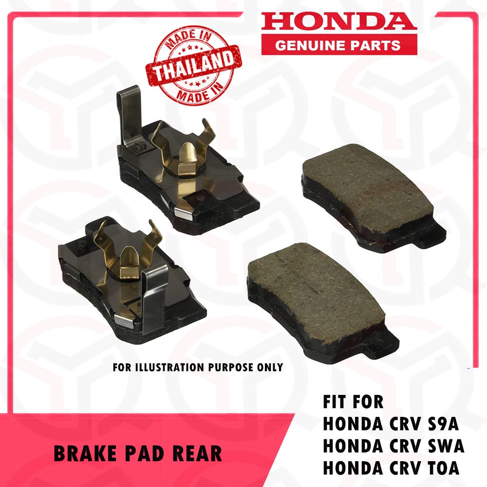 HONDA CRV S9A SWA TOA 2002-2018 REAR DISC BRAKE PAD SET (43022-S9A-010) | Shopee Malaysia