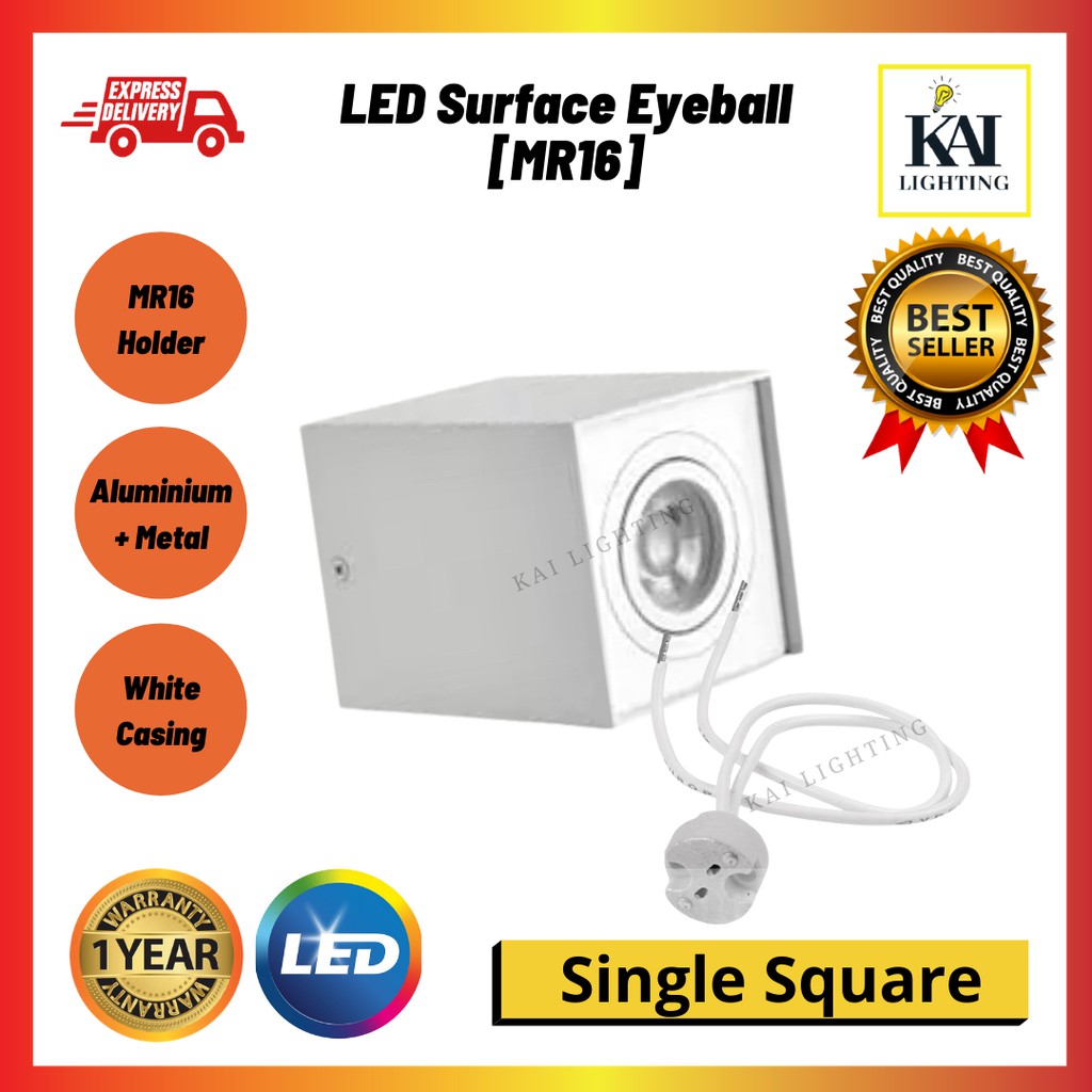 LED Surface Eyeball Fitting/Casing Surface Eye ball Frame Black/White ...