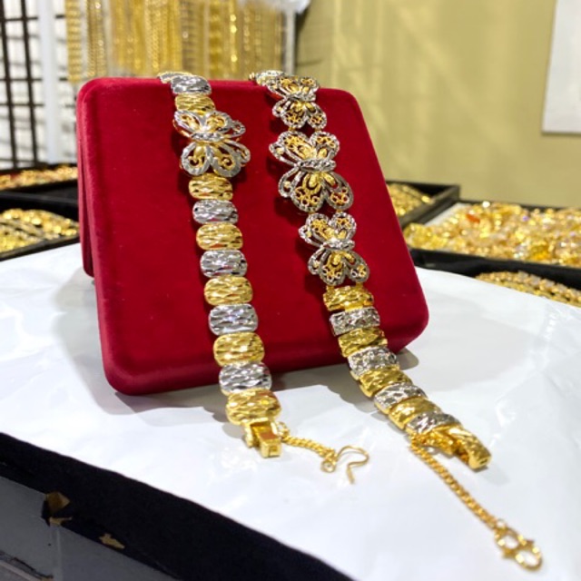 RANTAI TANGAN RAMA-RAMA ( Butterfly ) MIX PULUT DAKAP COP 916 ( Emas ...