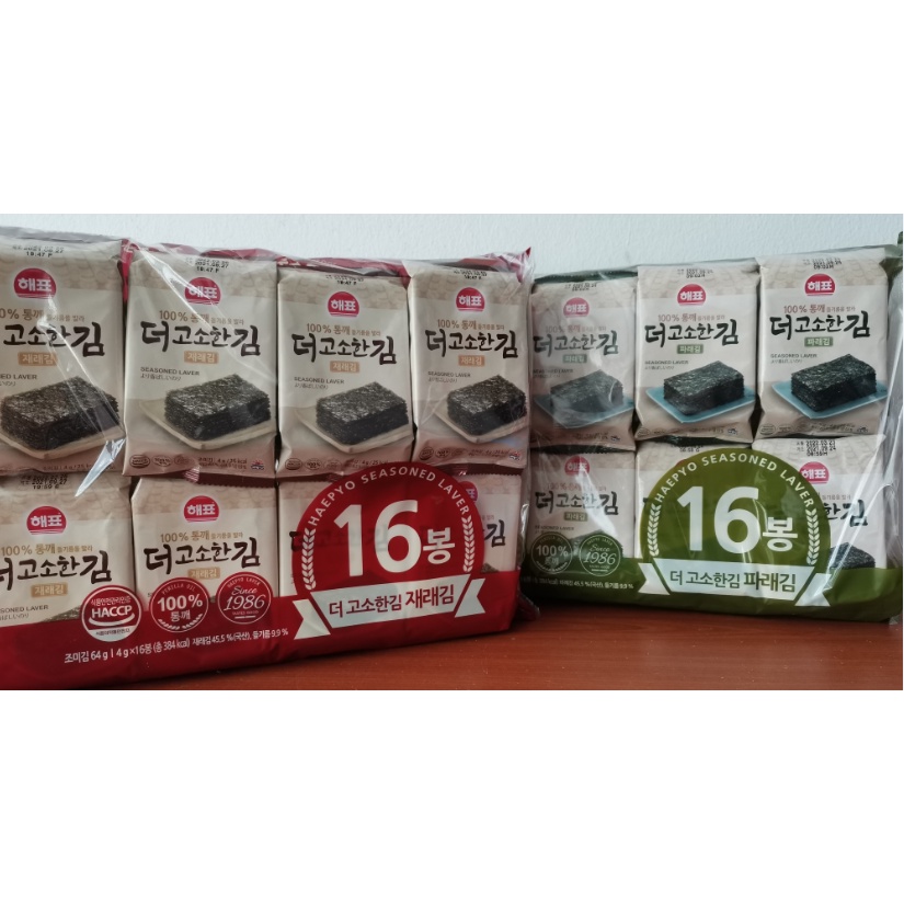 [Korea] Haepyo Seaweed 4g x 16's [Exp: 31/05/2022] | Shopee Malaysia