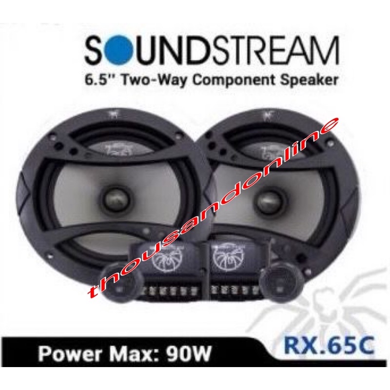SOUNDSTREAM RX.65C 6.5" 2WAY HIGH POWER COMPONENT SET SPEAKER 100% ...