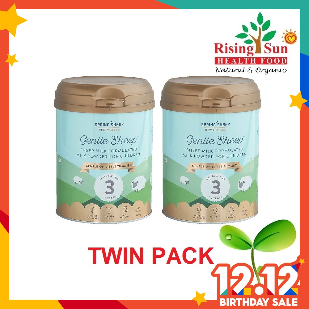 Spring Sheep Gentle Sheep Premium Sheep Milk Toddler Formula (Expiry Date: May 2024) 700g x 2 ...