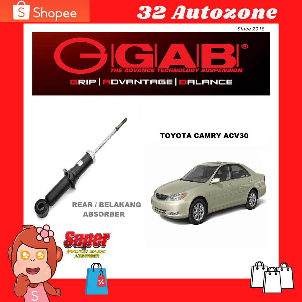 Original GAB Rear Belakang Absorber Premium Shock Absorber (2 pcs) for ...