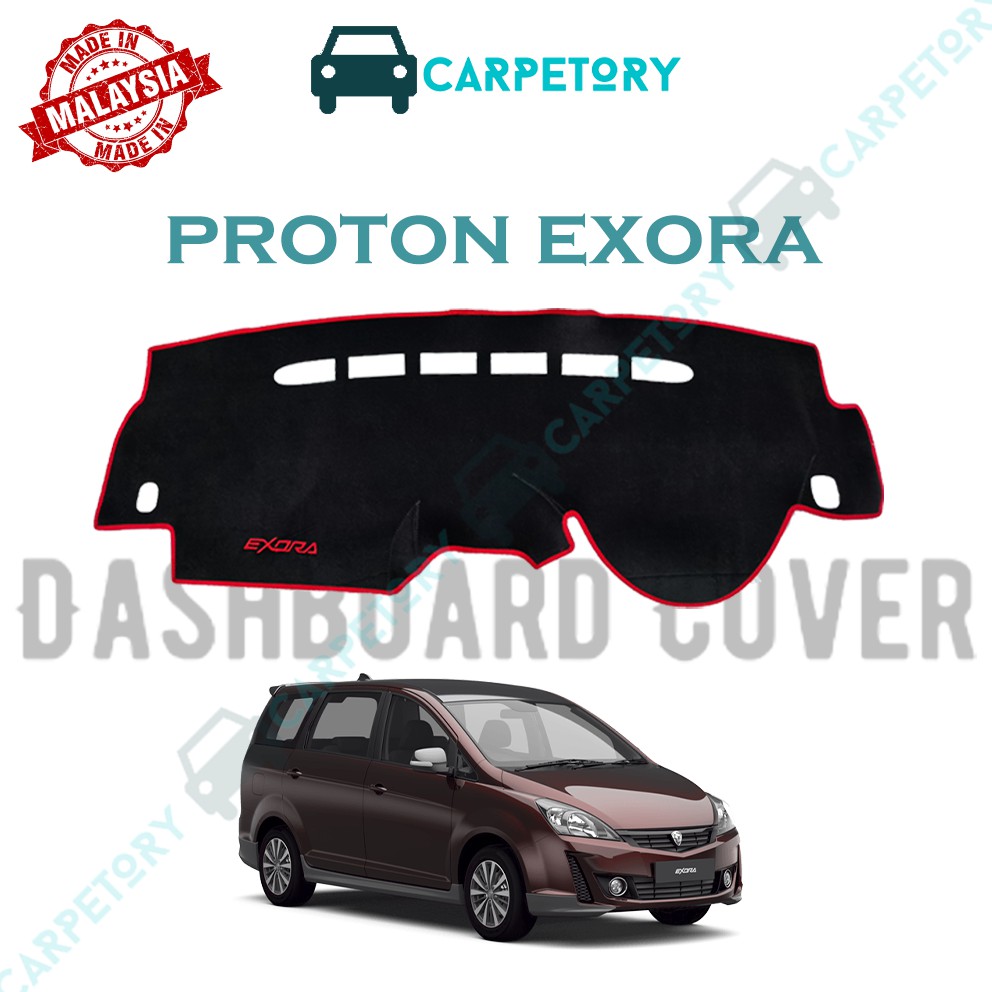 Proton Exora Velvet Dashboard Cover Leather Dashboard Protector Custom ...